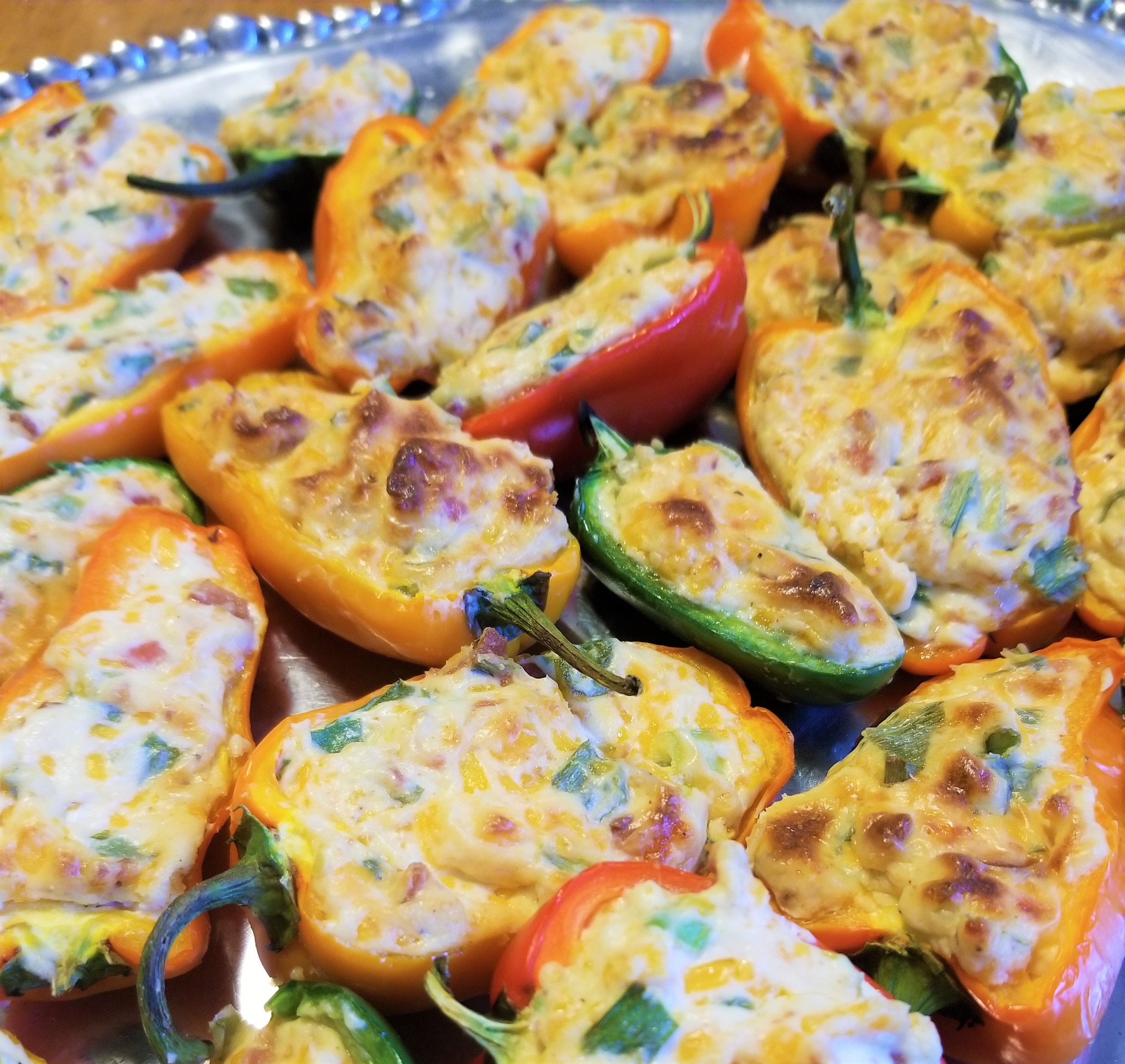 Stuffed Pepper Bites – With A Glass Of Wine