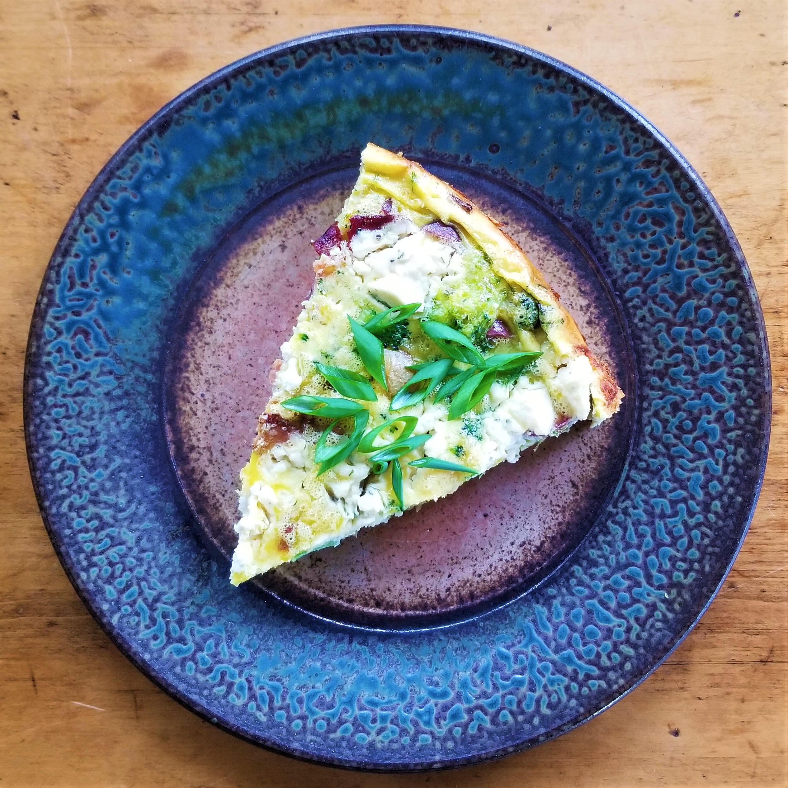 Boursin Frittata – With A Glass Of Wine